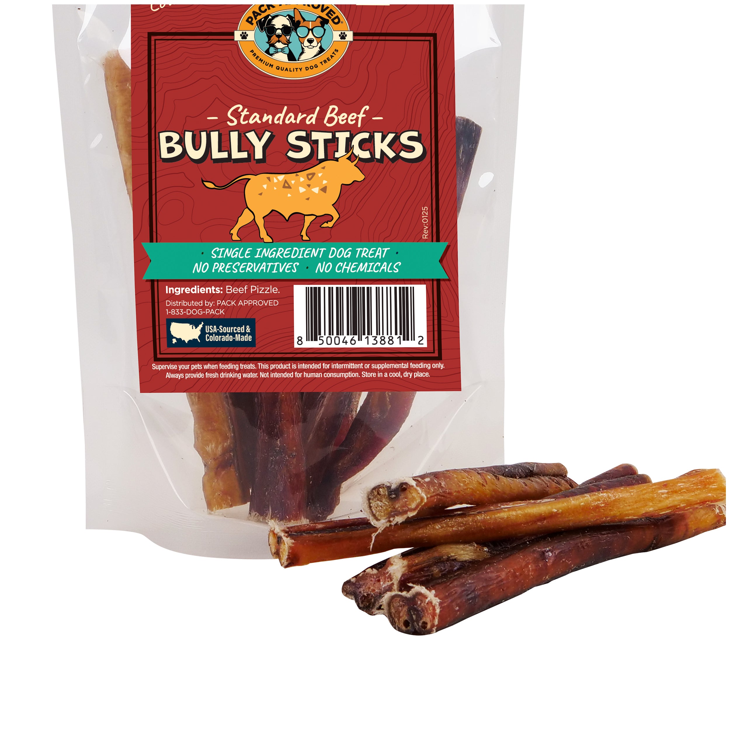 Pack Approved 6" Bully Stick (12ct) – Riley's Pets